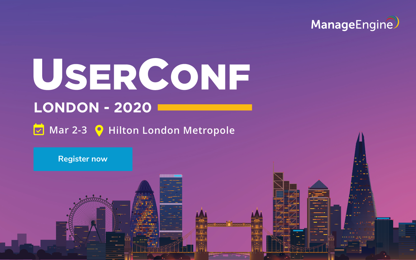 ManageEngine UserConf '20 - London