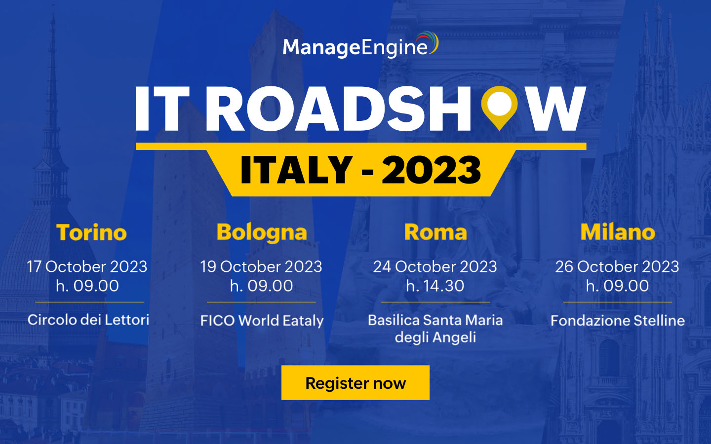 ManageEngine Roadshow 2023 - Italy