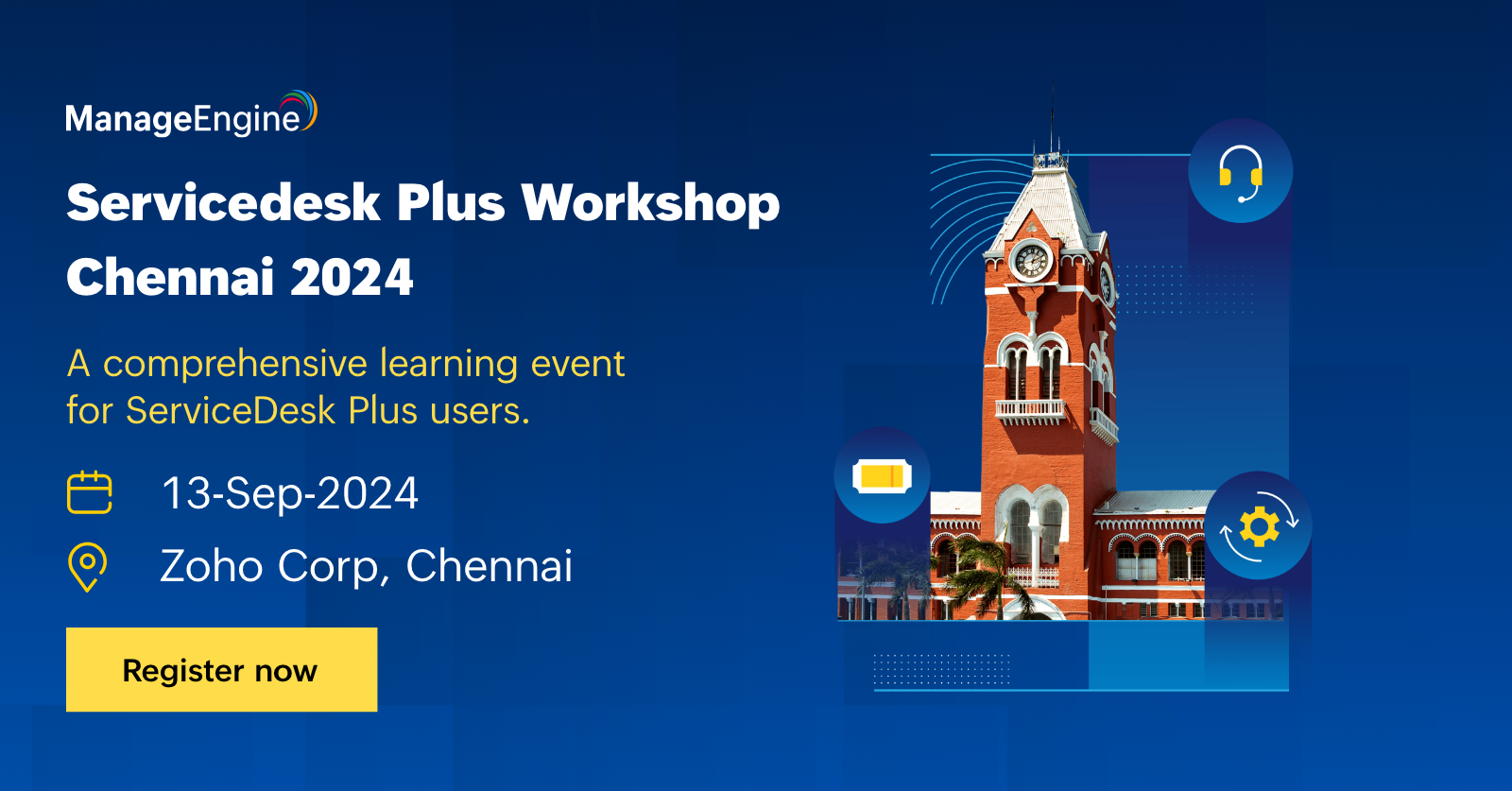 ServiceDesk Plus Workshop Chennai 2024